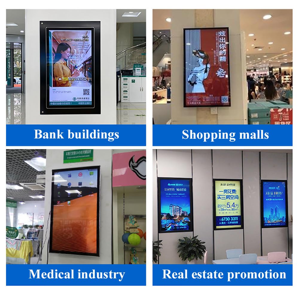 1080P HD Advertising Display,With Network Management with Massive Material,Color Images And Video LED Advertising Signage,18.5 Inches Screen,For Stores,Cinemas,27inches