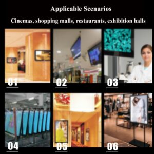 43" Digital Signage Kiosk Touch Screen,Digital Kiosks Interactive Displays Wall Mounted, 4K IPS LCD Screen Commercial,with Android And Remote Control Mode,21.5inches