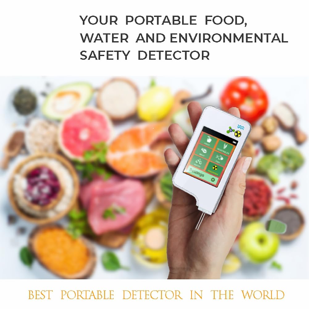 Home Kitchen Nitrate Tester, 6 in 1 Counter Pesticide Residue Detector, Nitrate Tester Fruit Vegetable Meat, Nitrate Tester Geiger Counter dosimeter