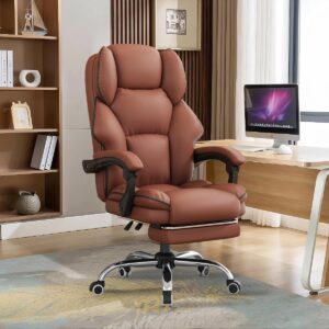 xuegw office chair big and tall computer chairs high back gaming chair with foot rest ergonomic leather desk chair executive comfortable work chair for home office