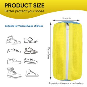 Shoe cleaning bag，Shoe bag for washing machine，Versatile Shoe Laundry Bag，Shoe washing machine bag，Reusable shoe washing bag/Alternative shoe washing machine. (2pcsYellow)