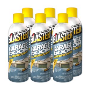 b'laster 6-16-gdl premium silicone garage door lubricant to reduce friction, wear and squeaks, 9.3 ounces, pack of 6