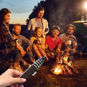 Fire Blaze Lighter Electric, Fireblaze Electric Lighter, Fireblaze Electric Lighter Rechargeable, Powerful Adjustable Flame Dual-Arc Torch Lighte, for Outdoor Activities (A Black)