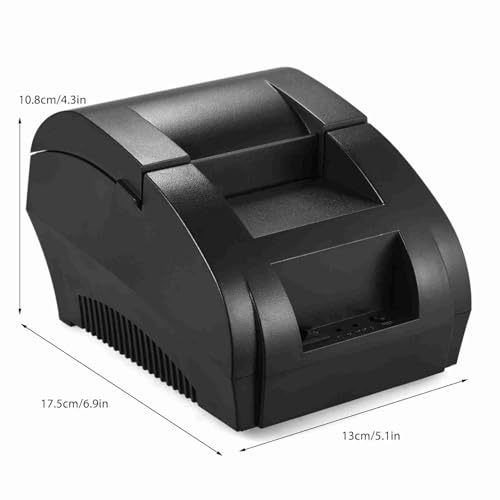 YDuupxe 58mm POS 5890k Thermal Receipt Printer USB Cash Register No Need for Ribbons Ink Cartridge Printing Equipment Used for Restaurant Personal Bill (US Plug)