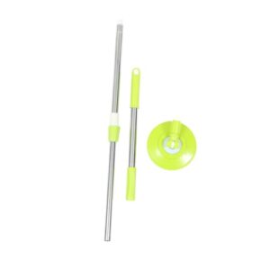 bcoath 1 set mop pole mopping replacement rotating mop rod floor cleaner mop handle mop rod mop accessory rod rotary mop rod commercial mop turnicate kit mops green plastic