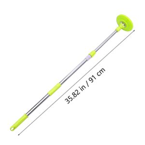 BCOATH 1 Set Mop Pole Mopping Replacement Rotating Mop Rod Floor Cleaner Mop Handle Mop Rod Mop Accessory Rod Rotary Mop Rod Commercial Mop Turnicate Kit Mops Green Plastic