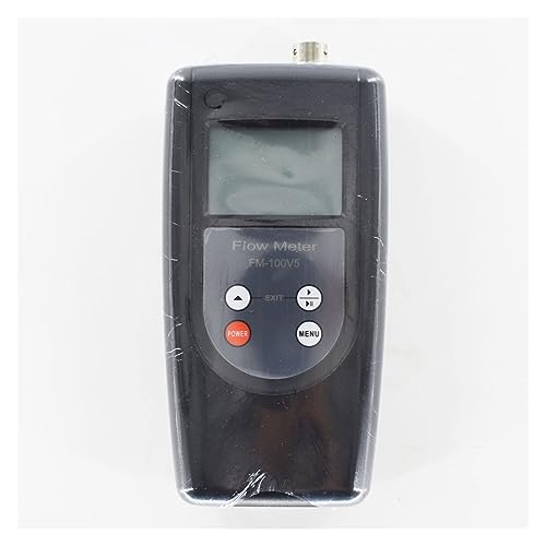 Flow Control Meter Portable Flow Meter, FM-100V5 Digital Flowmeter, Portable Flow Rate Meter Open Channel Flow Used in Petroleum,Food, Etc.