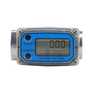 flow meter 5-120l/min multi-unit led digital aluminum alloy flowmeter for liquid fuel gasoline water flow meter high stability and convenient operation (color : ht1603, size : a)