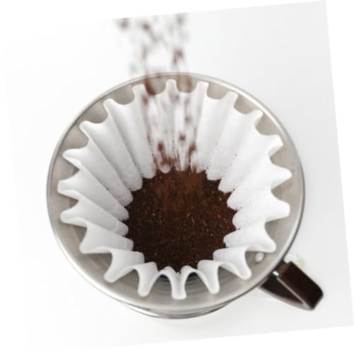 CIYODO 100 Sheets American Coffee Filter Paper Milk Strainer Machine Espresso Coffee Maker Filter Tea Strainer Loose Tea Filter Cold Brew Coffee Cup Filter Paper Drink White