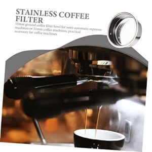 Mikinona Lock Filter Espresso Concentrate Coffee Filter Cup Basket Espresso Filter Basket Tea Strainer Coffee Powder Strainer Coffee Concentrate Coffee Grinder Filter Silver Stainless Steel