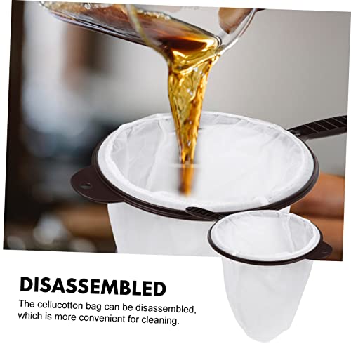 OKUMEYR 1pc Milk Tea Filter Bag Coffe Filter Coffee Strainers Machine Espresso Loose Tea Leaf Filter Coffee Filters Filter Coffee Machine Coffee Maker Filter White Fiber Cotton