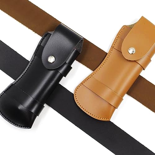 FeiYeup Quality Foldable Knife Pouches PU Cover Folding Knife Sheath Knife Holder Knife Accessory Perfect for Folding Knife PU Knife Sheath