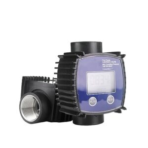 flow control meter k24 flow meter methanol oil meter, electronic fuel flow meter, digital fuel gauge female thread flowmeter used in petroleum,food, etc. (color : 6 points at bothends, si