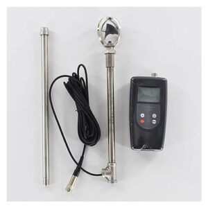 Flow Control Meter Portable Flow Meter, FM-100V5 Digital Flowmeter, Portable Flow Rate Meter Open Channel Flow Used in Petroleum,Food, Etc.