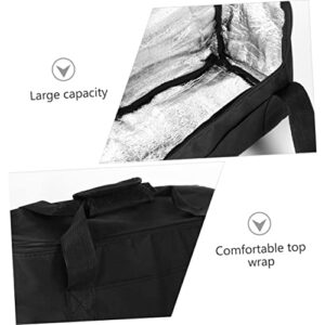 JECOMPRIS Insulated Bag Containers for Food Suitcase Bag Portable Lunch Cooler Bag Insulated Shopping Bags Insulated Picnic Basket Large Food Container Outdoor Basket Insulated Basket Black