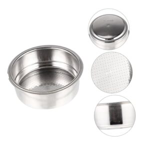 Mikinona Lock Filter Espresso Concentrate Coffee Filter Cup Basket Espresso Filter Basket Tea Strainer Coffee Powder Strainer Coffee Concentrate Coffee Grinder Filter Silver Stainless Steel