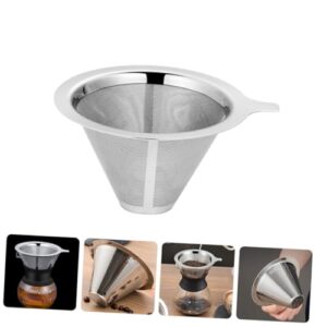 FELTECHELECTR Coffee Filter Tea Net Drip Coffee Maker Cone Espresso Filter Coffee Machine Filter Meshes Pot Home Coffee Mesh Infuser Filter Mesh Strainer Strainers Stainless Steel