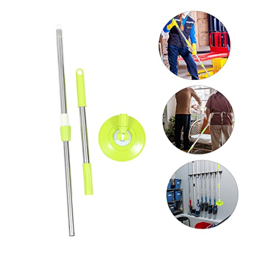 BCOATH 1 Set Mop Pole Mopping Replacement Rotating Mop Rod Floor Cleaner Mop Handle Mop Rod Mop Accessory Rod Rotary Mop Rod Commercial Mop Turnicate Kit Mops Green Plastic