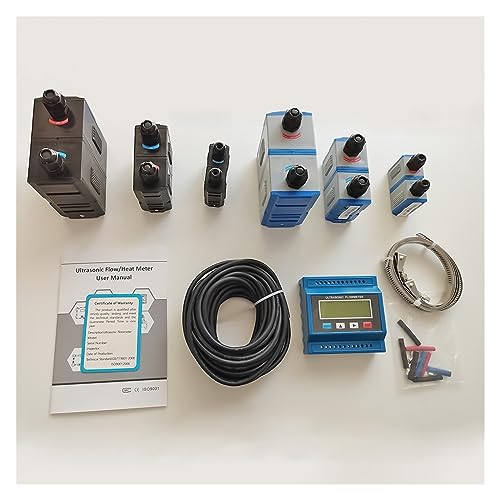 Flow Control Meter TUF-2000M Ultrasonic Water Flow Meter, TS-2/TM-1/TL-1 Transducer Digital Liquid Flowmeter Used for Metal Or PVC Plastic Pipe Used in Petroleum,Food, Etc. (Color : Host T