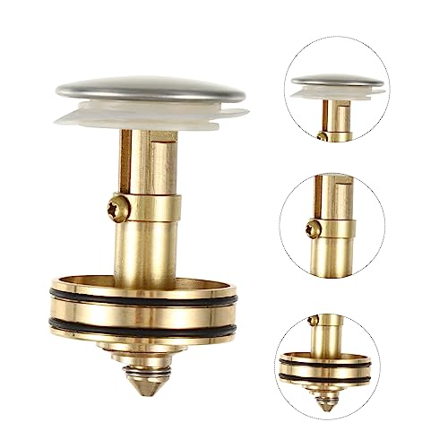 ORFOFE 1pc Wash Basin Sink Kitchen Sink Stopper Strainer Bathtub Stopper Bathroom Sink Cover Strainer Water Trough Bounce Drain Strainer Golden