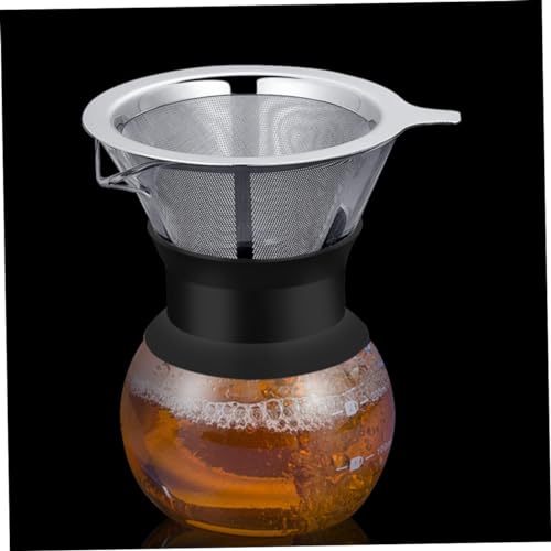 FELTECHELECTR Coffee Filter Tea Net Drip Coffee Maker Cone Espresso Filter Coffee Machine Filter Meshes Pot Home Coffee Mesh Infuser Filter Mesh Strainer Strainers Stainless Steel