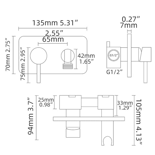 Toilet Bidet Sprayer Set With Hot Cold Mixers Valves Elegant Warm Water Toilet Handheld Bidet Sprays For Hygienic Comfort