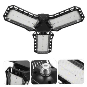 WHAMVOX LED Garage Ceiling Lights LED Workshop Lights Outdoor Garage Lights Garage Night Light Garage LED Lighting LED Ceiling Lights Ceiling Lamp with Adjustable Black