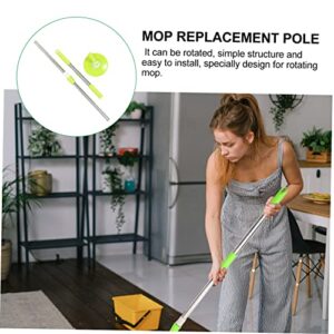 BCOATH 1 Set Mop Pole Mopping Replacement Rotating Mop Rod Floor Cleaner Mop Handle Mop Rod Mop Accessory Rod Rotary Mop Rod Commercial Mop Turnicate Kit Mops Green Plastic