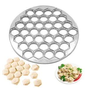 topofly dumpling maker, ravioli maker 9.84inch 37 holes aluminium alloy reusable washable dumpling maker home kitchen restaurant ravioli dumpling mould, ravioli