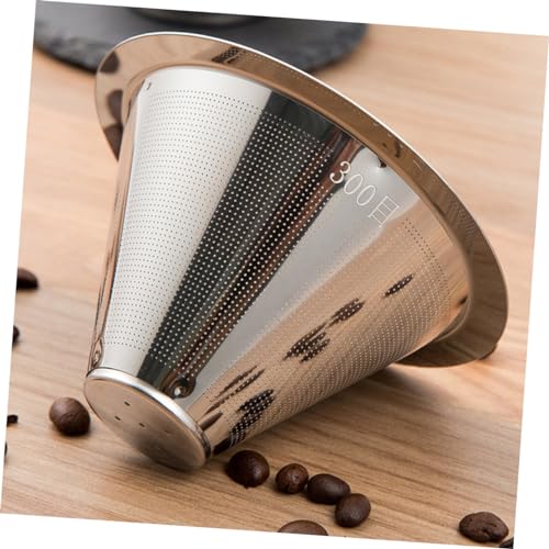 FELTECHELECTR Coffee Filter Tea Net Drip Coffee Maker Cone Espresso Filter Coffee Machine Filter Meshes Pot Home Coffee Mesh Infuser Filter Mesh Strainer Strainers Stainless Steel