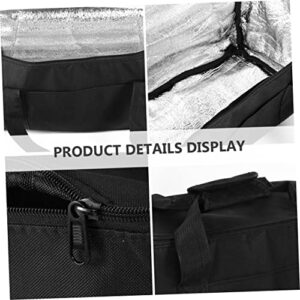 JECOMPRIS Insulated Bag Containers for Food Suitcase Bag Portable Lunch Cooler Bag Insulated Shopping Bags Insulated Picnic Basket Large Food Container Outdoor Basket Insulated Basket Black