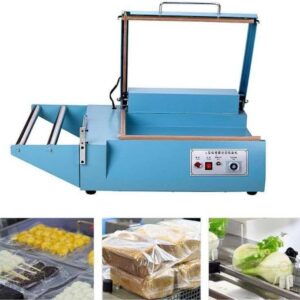 JYXYXSCP Heat Sealer Shrink Wrap Machine Impulse,L-Bar Manual Packing Sealing for Retail Industrial,Adjustable Time,Simultaneous Sealing&Cutting