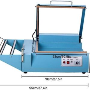 JYXYXSCP Heat Sealer Shrink Wrap Machine Impulse,L-Bar Manual Packing Sealing for Retail Industrial,Adjustable Time,Simultaneous Sealing&Cutting