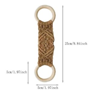 Macrame Towel Holder Ring, Macrame Kitchen Towel Holder, Crochet Towel Holder Rings, Hanging Dish Towel Holder, Macrame Knit Towel Holder for Kitchen Towels, Decorative Kitchen Accessory (Mix-2*2pcs)