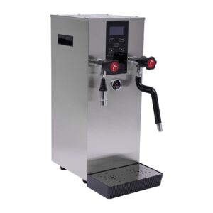 commercial milk frother, 2500w electric steam milk frother, multi-functional steam boiler, espresso machine with led display for coffee shop, milk tea shop