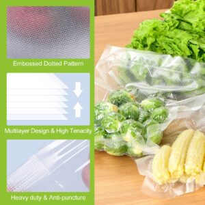 Bonsenkitchen Vacuum Food Sealer Bags 200 Quart 8" x 12"+2 Packs 8 in x 50 ft+8" x 50' & 11" x 50'