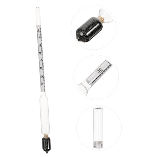 ULTECHNOVO Hydrometer Liquid Tester for Liquid Measuring Tools Mud Making Supplies Liquidometer Liquid Meter Liquid Measuring Device Petroleum Meter Petroleum Making Tool Measure Tool Glass