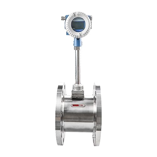 Flow Control Meter Compact Dn25 DN50 Liquid Flowmeter, Factory Gas Application Steam, Air Liquid Measure Flow Meter Used in Petroleum,Food, Etc. (Color : DN80, Size : 1)