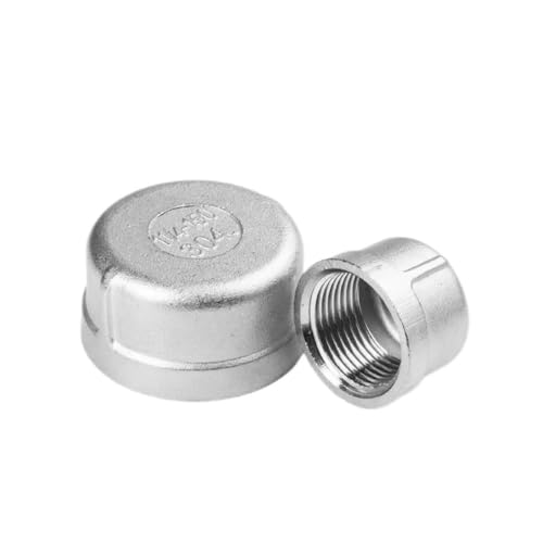 304 Stainless Steel Inner Wire Pipe Cap Internal Thread Wire Buckle Plug Head Bulkhead Pipe Plug Cap Joint 4 Minutes 6 Minutes HJDIPCKYVG(10PCS_DN25)