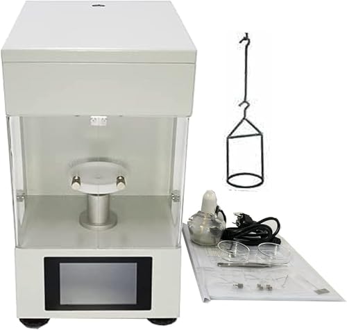 CNYST Interfacial Tension Meter Surface Tensiometer with for Interfacial Tension Measurements for Quality Control and Optimization of Emulsifiers with Platinum Ring Range 0-1000mN/m Accuracy 0.1mN/m