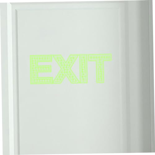 Homoyoyo 1set Export Sticker Signs Stickers Way Indicator Sticker Emergency Exit Sign Floor Guide Sticker Exit Decals Glowing Sticker Ire Exit Signage Adhesive Exit Sticker The Pet 2sheets