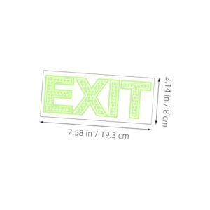 Homoyoyo 1set Export Sticker Signs Stickers Way Indicator Sticker Emergency Exit Sign Floor Guide Sticker Exit Decals Glowing Sticker Ire Exit Signage Adhesive Exit Sticker The Pet 2sheets