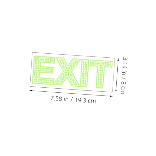 Homoyoyo 1set Export Sticker Signs Stickers Way Indicator Sticker Emergency Exit Sign Floor Guide Sticker Exit Decals Glowing Sticker Ire Exit Signage Adhesive Exit Sticker The Pet 2sheets