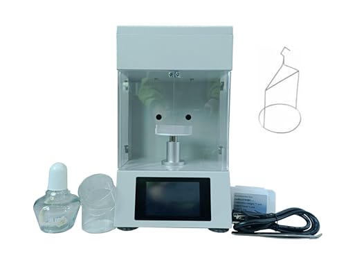 CNYST Interfacial Tension Meter Surface Tensiometer with for Interfacial Tension Measurements for Quality Control and Optimization of Emulsifiers with Platinum Ring Range 0-1000mN/m Accuracy 0.1mN/m