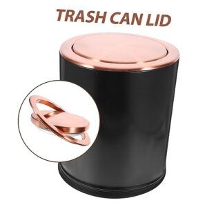 PAMINGONO Stainless Steel Recessed Lid Trash Can Recessed Garbage Lid Swinging Trash Lid for Tabletop Waste Bin Lid Tabletop Recessed Cover Trash Bin Lid Cover Can Cover 430 Stainless Steel