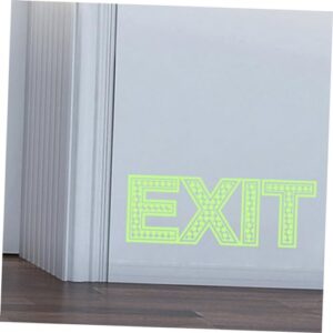 Homoyoyo 1set Export Sticker Signs Stickers Way Indicator Sticker Emergency Exit Sign Floor Guide Sticker Exit Decals Glowing Sticker Ire Exit Signage Adhesive Exit Sticker The Pet 2sheets