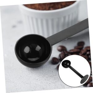 TOBBOMEY Coffee Bean Spoon Tablespoons Coffee Machine Espresso Coffe Beans Coffee Beans Coffee Beets Lor Coffee Tea Tablespoon Coffee Grinding Spoon Tea Spoon Espresso Scoop Black Plastic