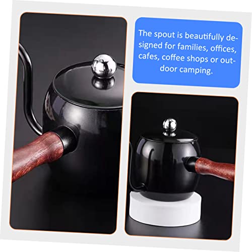 MOLUCKFU Coffee Pot Coffee Machines for Home Mini Coffee Machine Grease Can Home Espresso Machine Coffee Kettle Mini Kettle Espresso Coffee Small Tea Kettle Stainless Steel Black