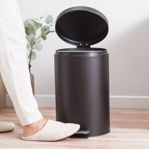 Trash Can Rubbish Bin Pedal Operated Bathroom Bin Waste Bin Easy Pedal Operated Waste Bin