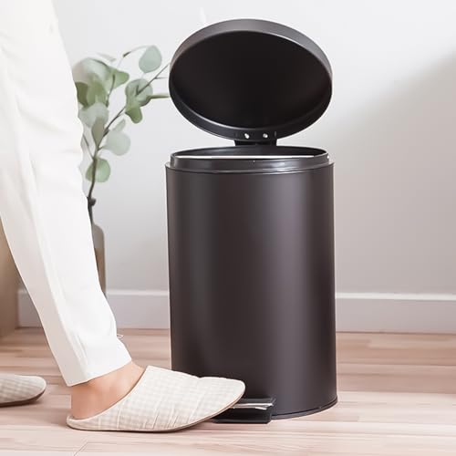 Trash Can Rubbish Bin Pedal Operated Bathroom Bin Waste Bin Easy Pedal Operated Waste Bin